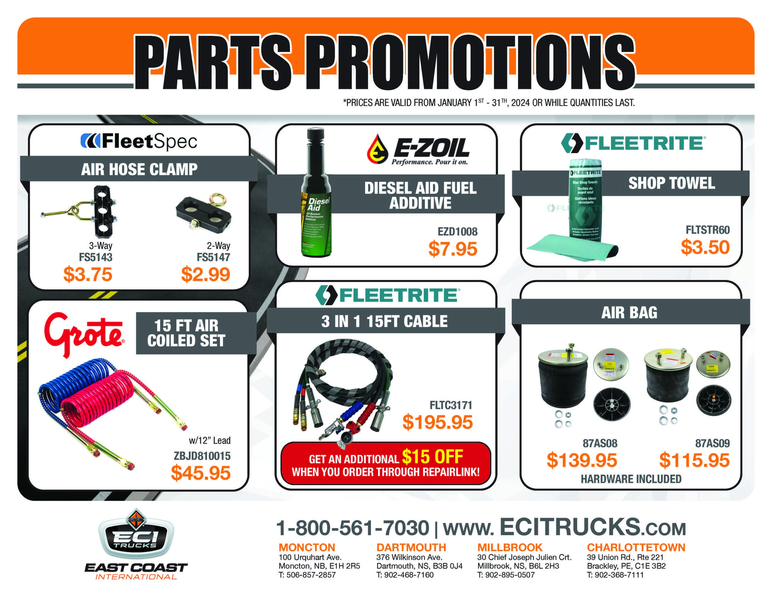 Specials Parts | East Coast International Trucks, Inc. | Moncton New ...