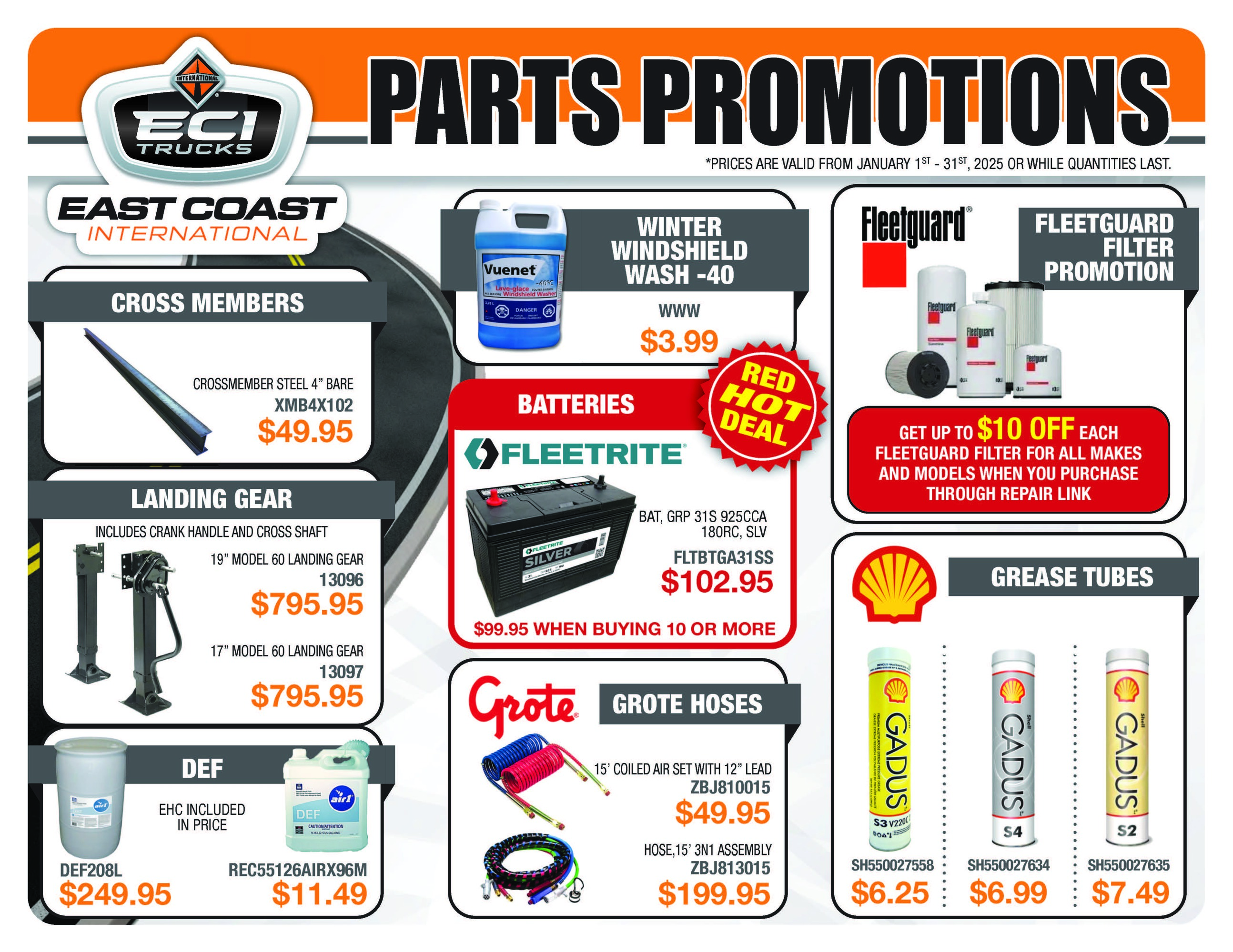 Specials Parts | East Coast International Trucks, Inc. | Moncton New ...