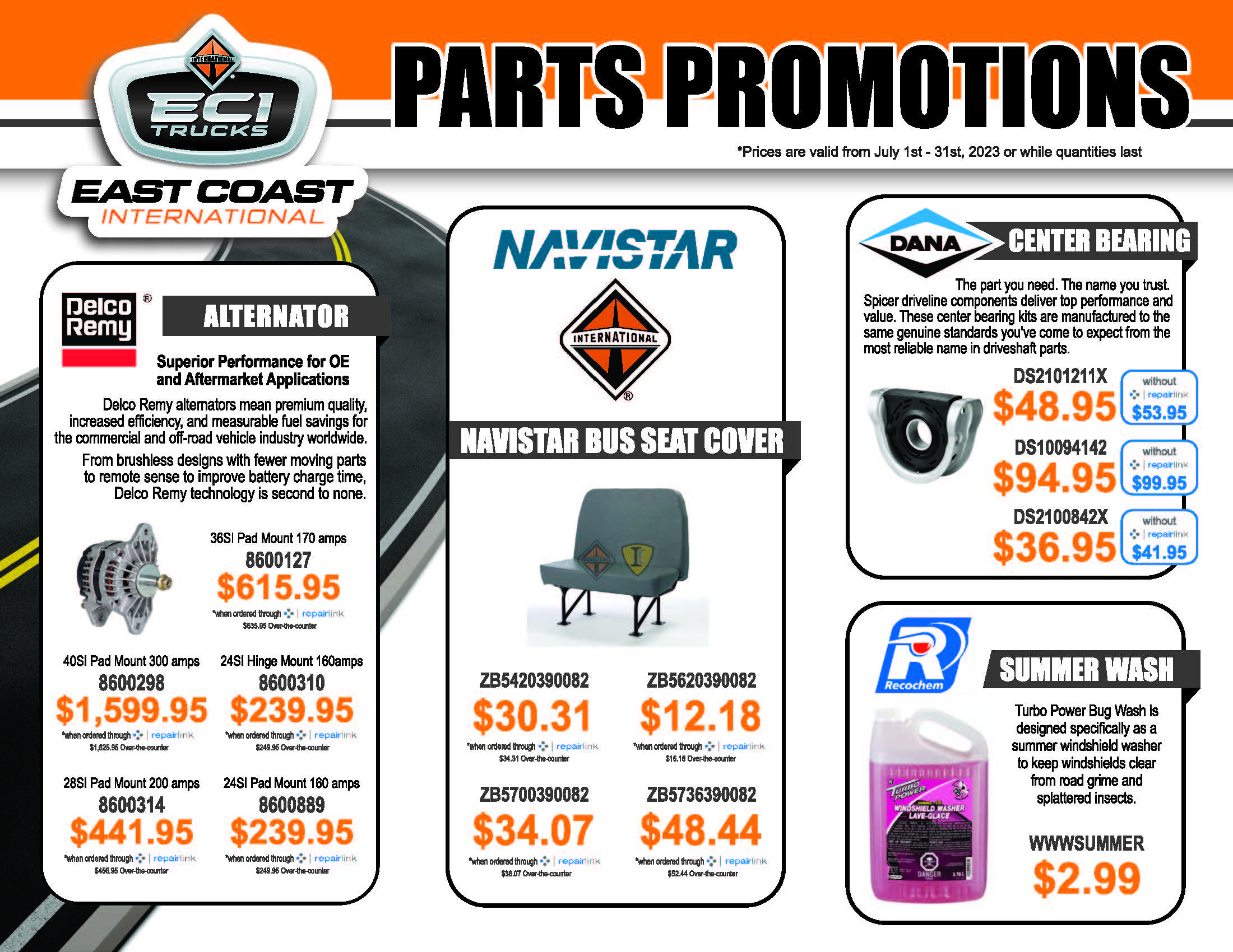 Specials Parts | East Coast International Trucks, Inc. | Moncton New ...