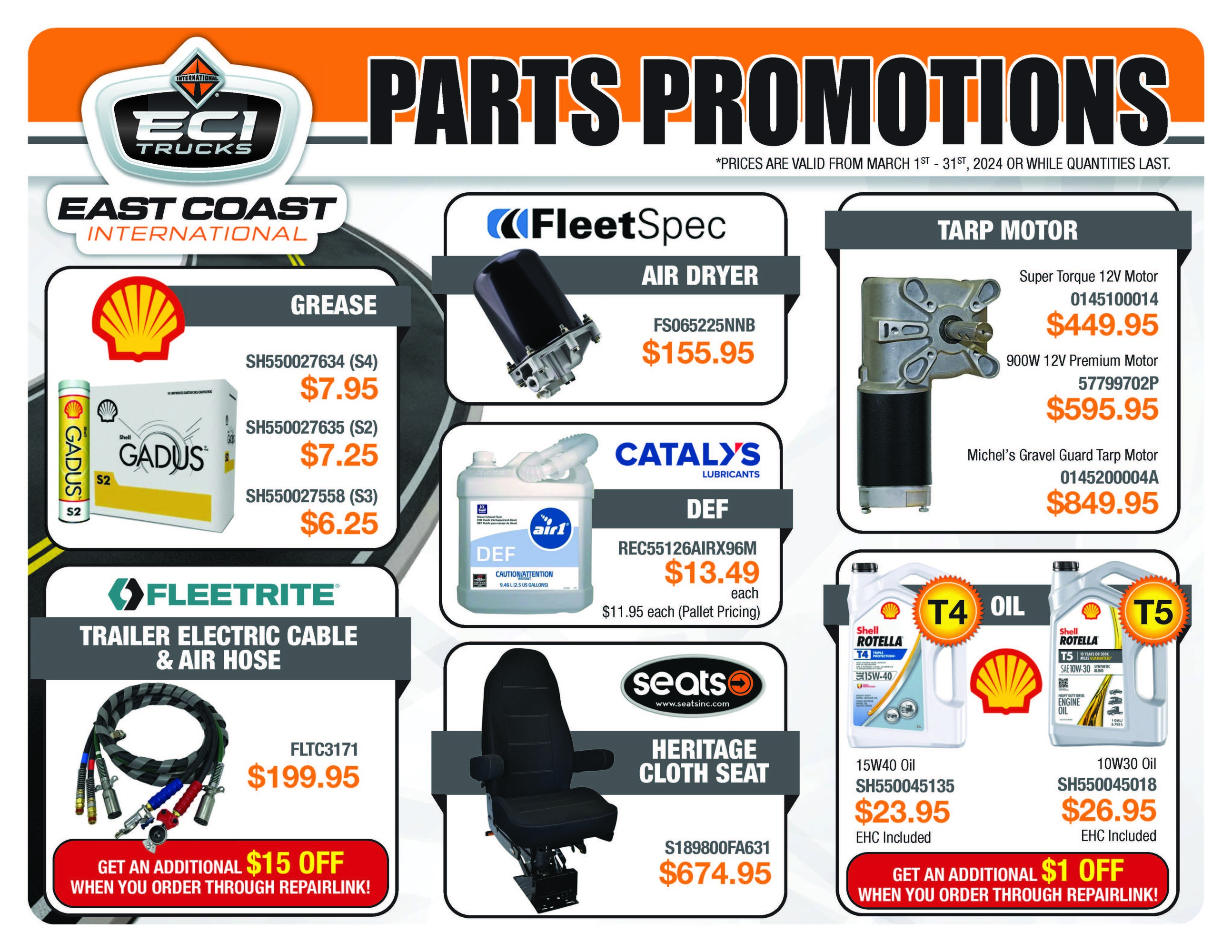 Specials Parts | East Coast International Trucks, Inc. | Moncton New ...