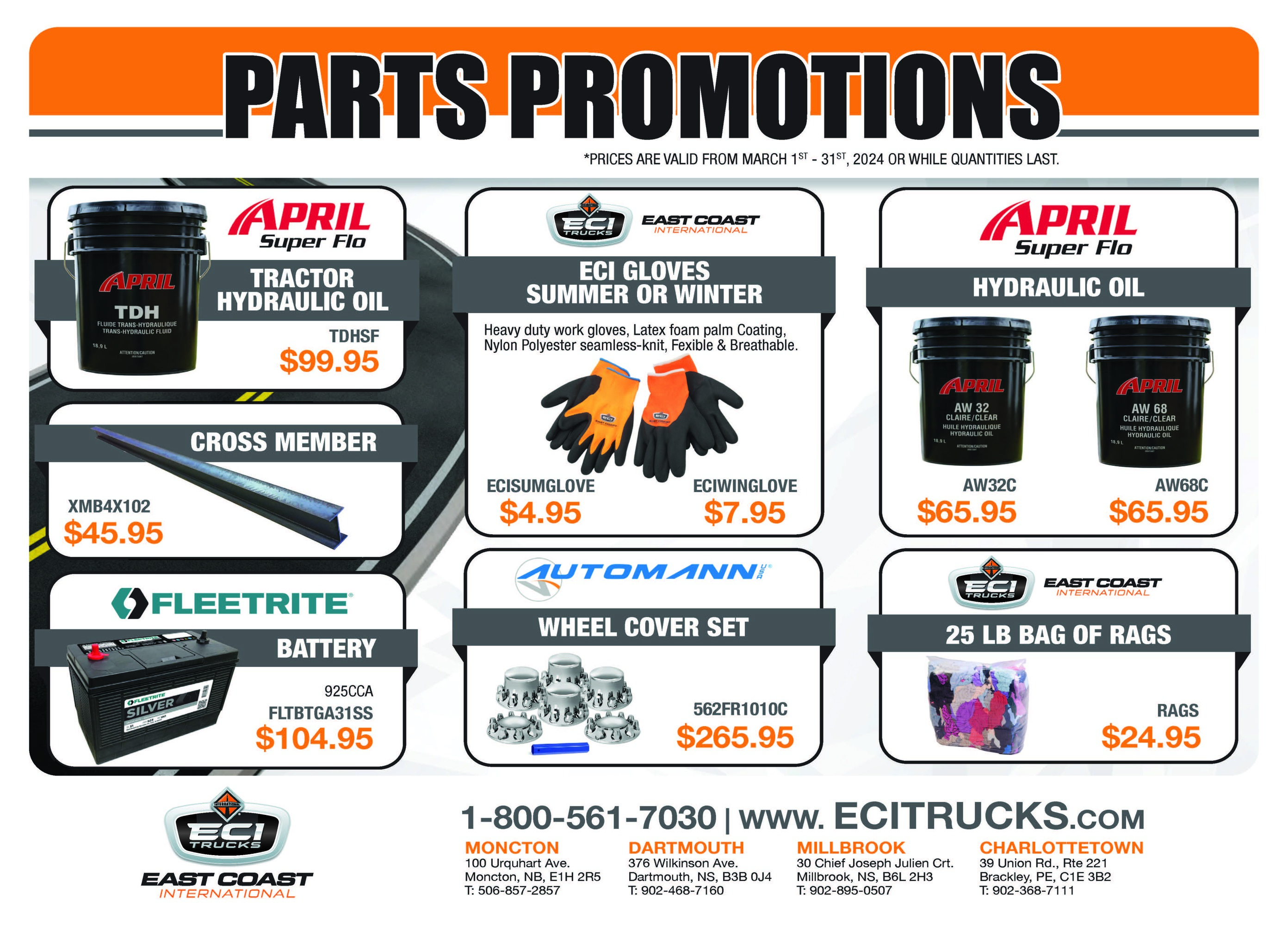 Specials Parts | East Coast International Trucks, Inc. | Moncton New ...