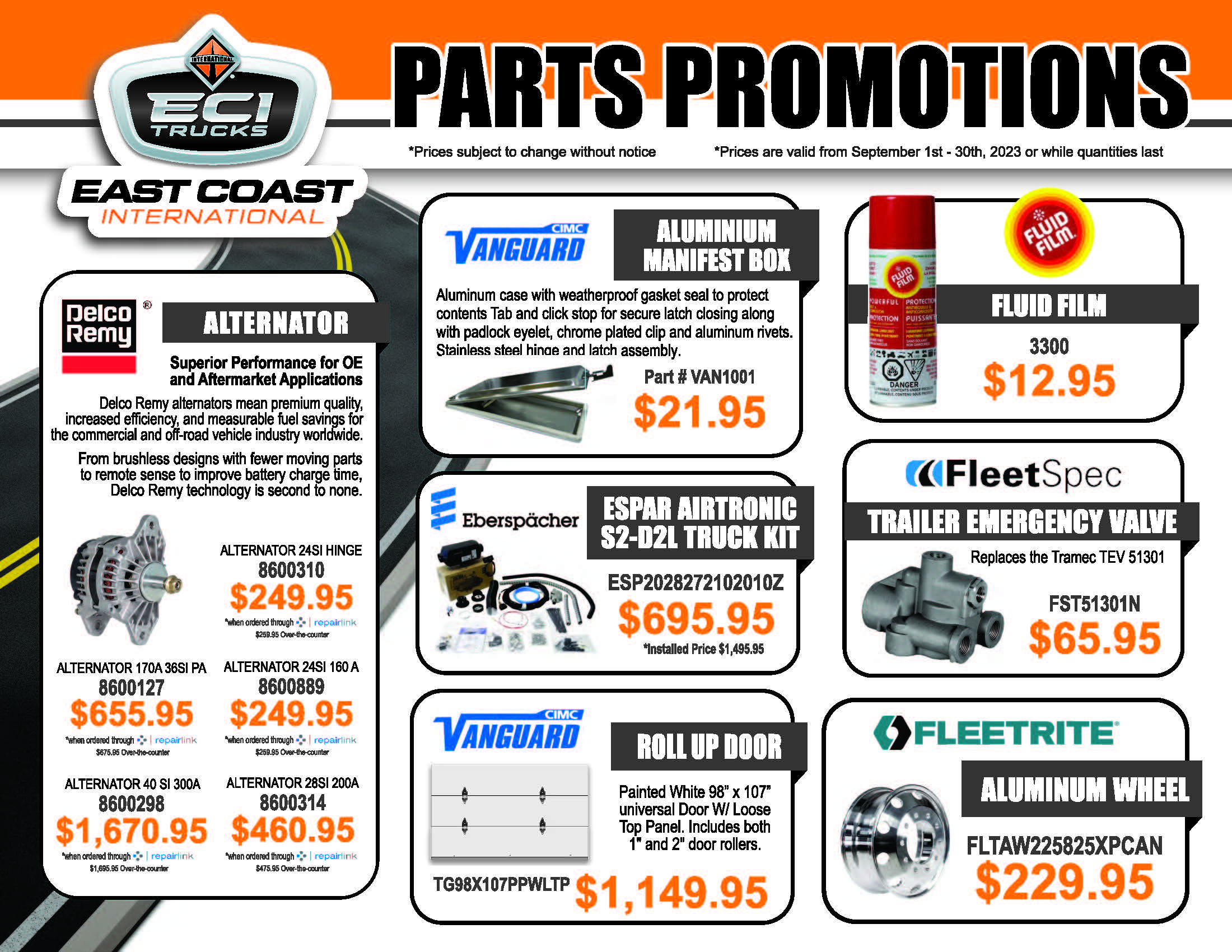 Specials Parts | East Coast International Trucks, Inc. | Moncton New ...